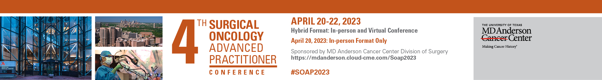 4th Surgical Oncology Advanced Practitioner (SOAP) Conference - MDA ...