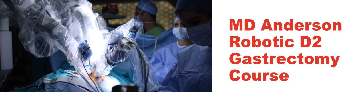 MD Anderson Robotic D2 Gastrectomy Course - MDA - Continuing Education (CE)